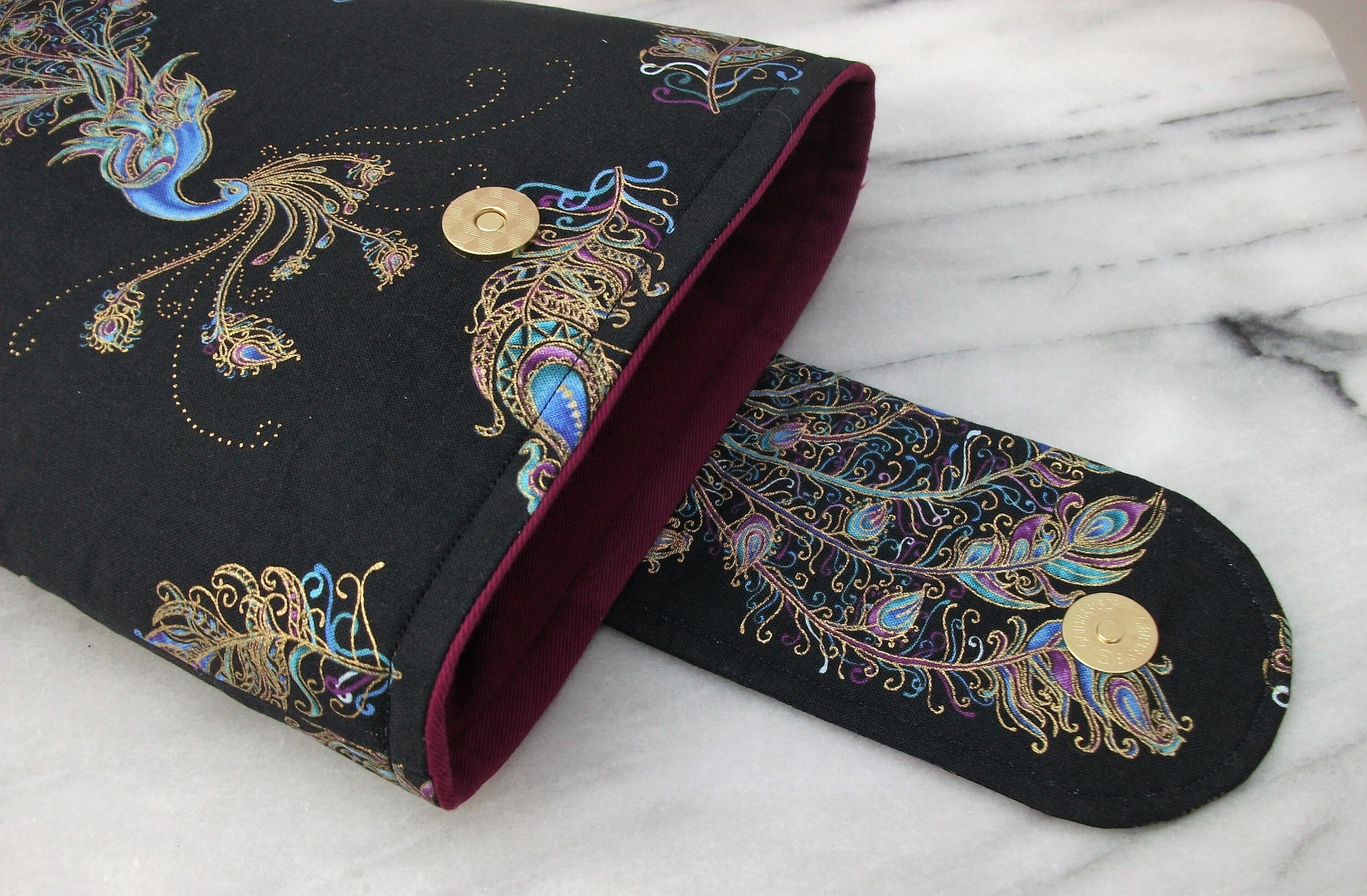 Peacock Gift Book Pouch Gift for Book Lover Padded Book | Etsy UK