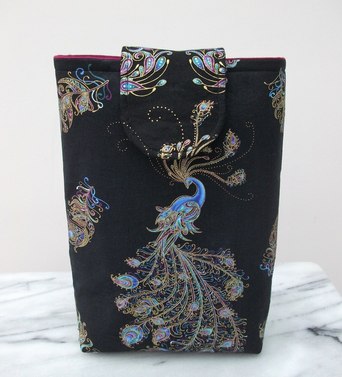 Peacock Gift Book Pouch Gift for Book Lover Padded Book | Etsy UK