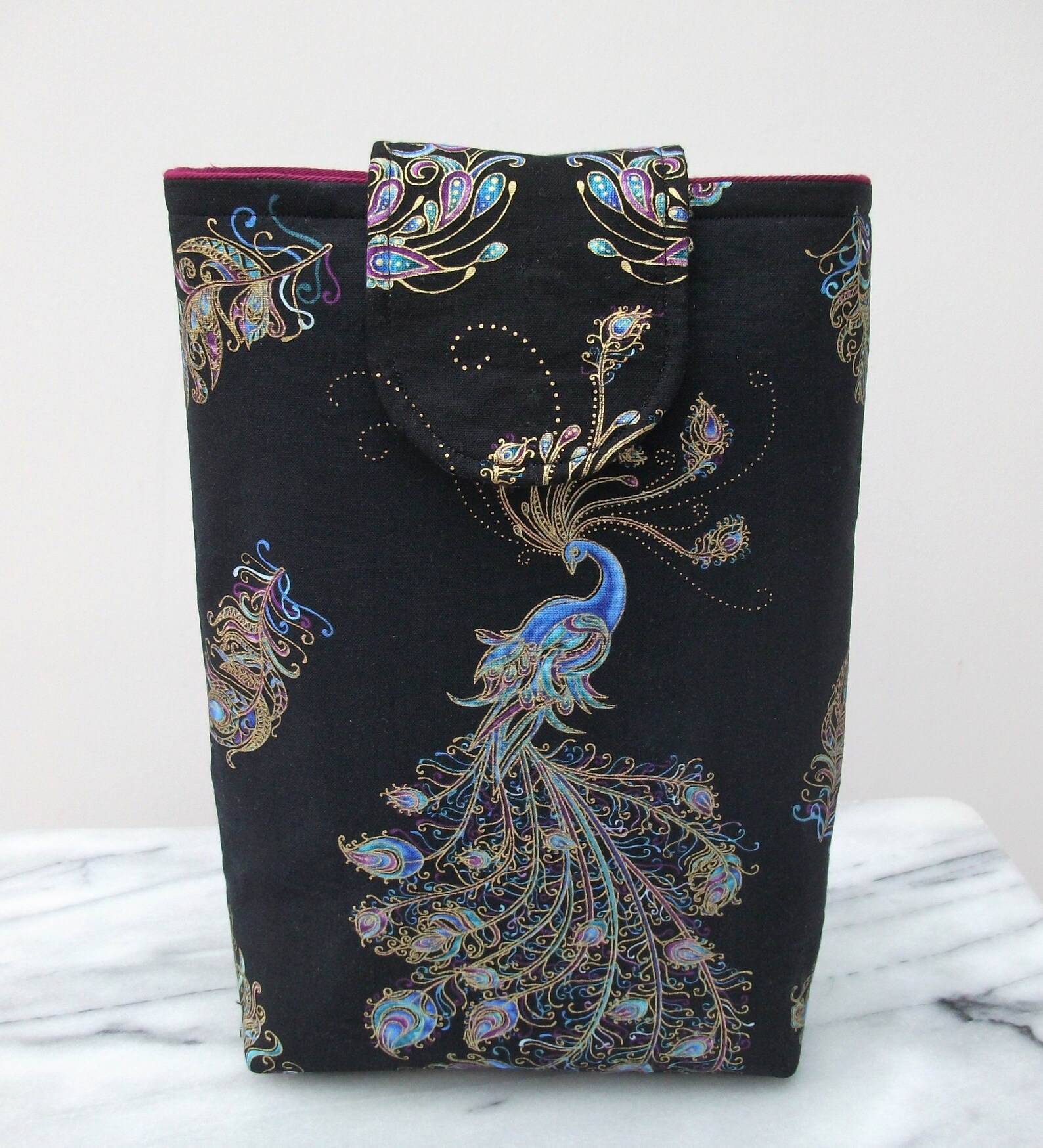 Peacock Gift Book Pouch Gift for Book Lover Padded Book | Etsy UK