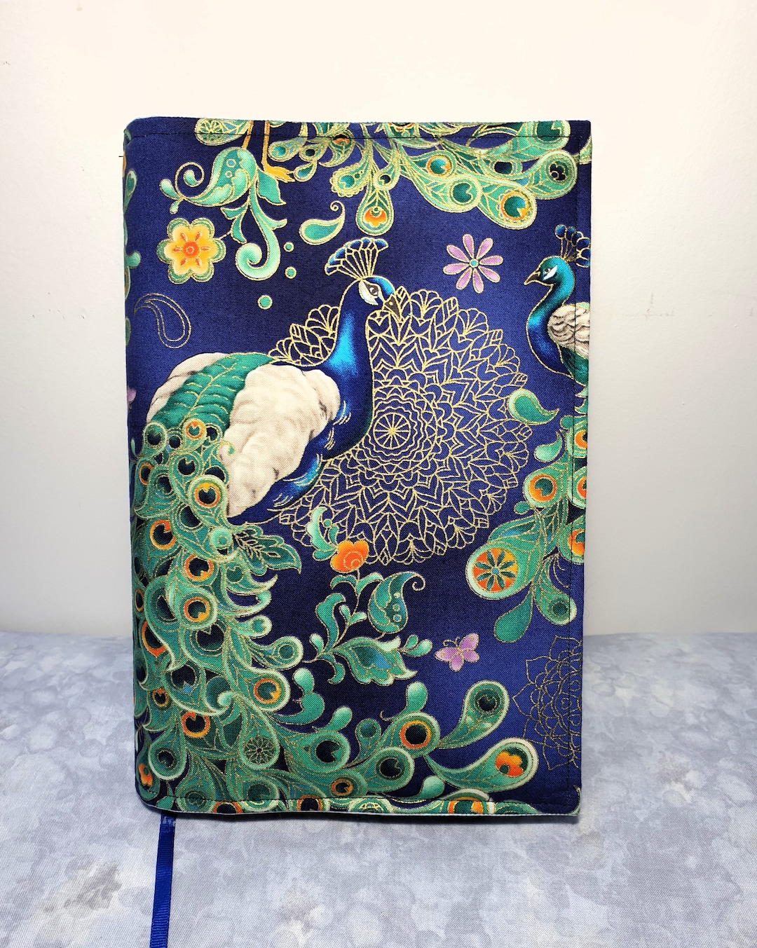 Distinctive Book Sleeve Unique Peacock Themed Book Sleeve - Etsy