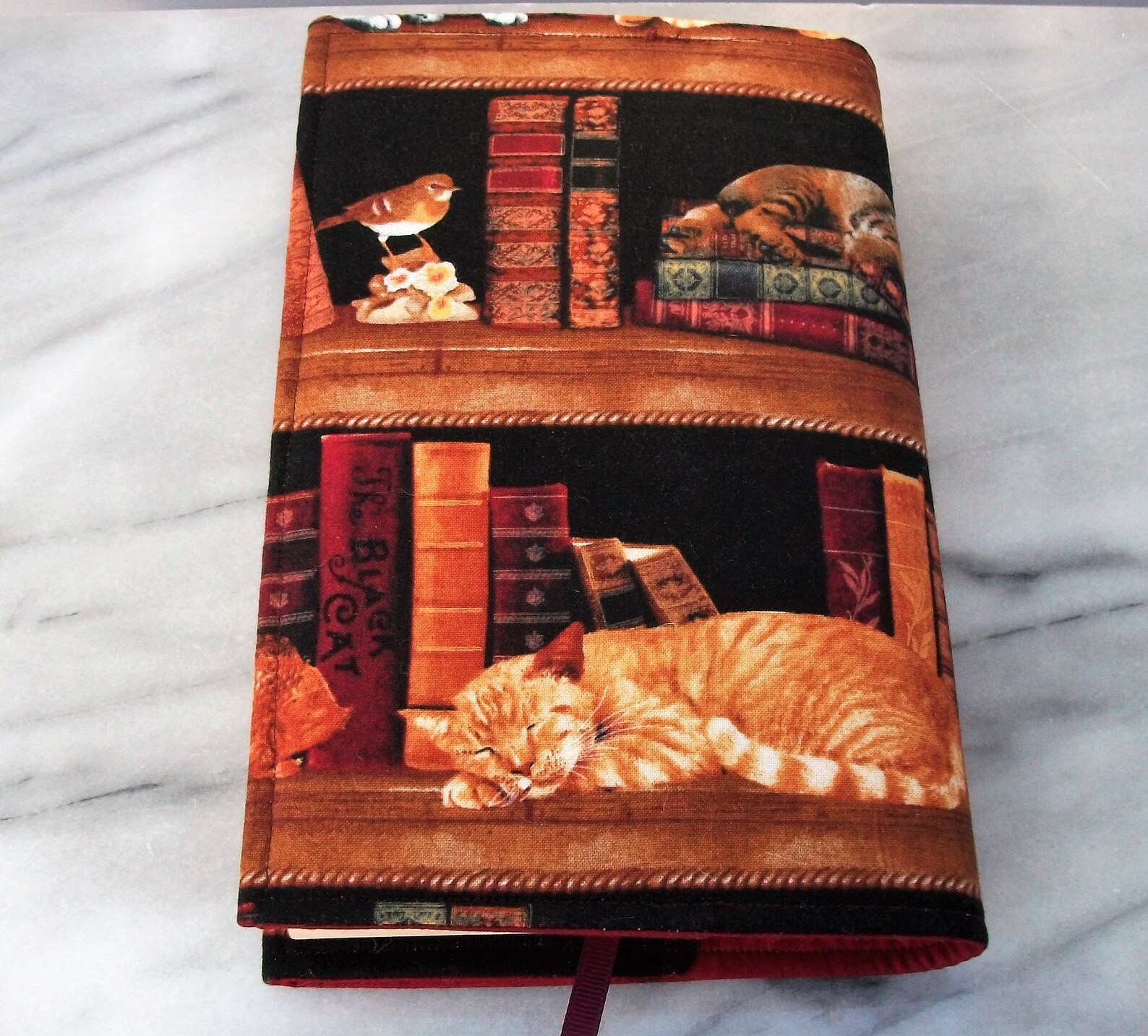 Cat Themed Book Sleeve Book Protector Fabric Book Cover - Etsy UK