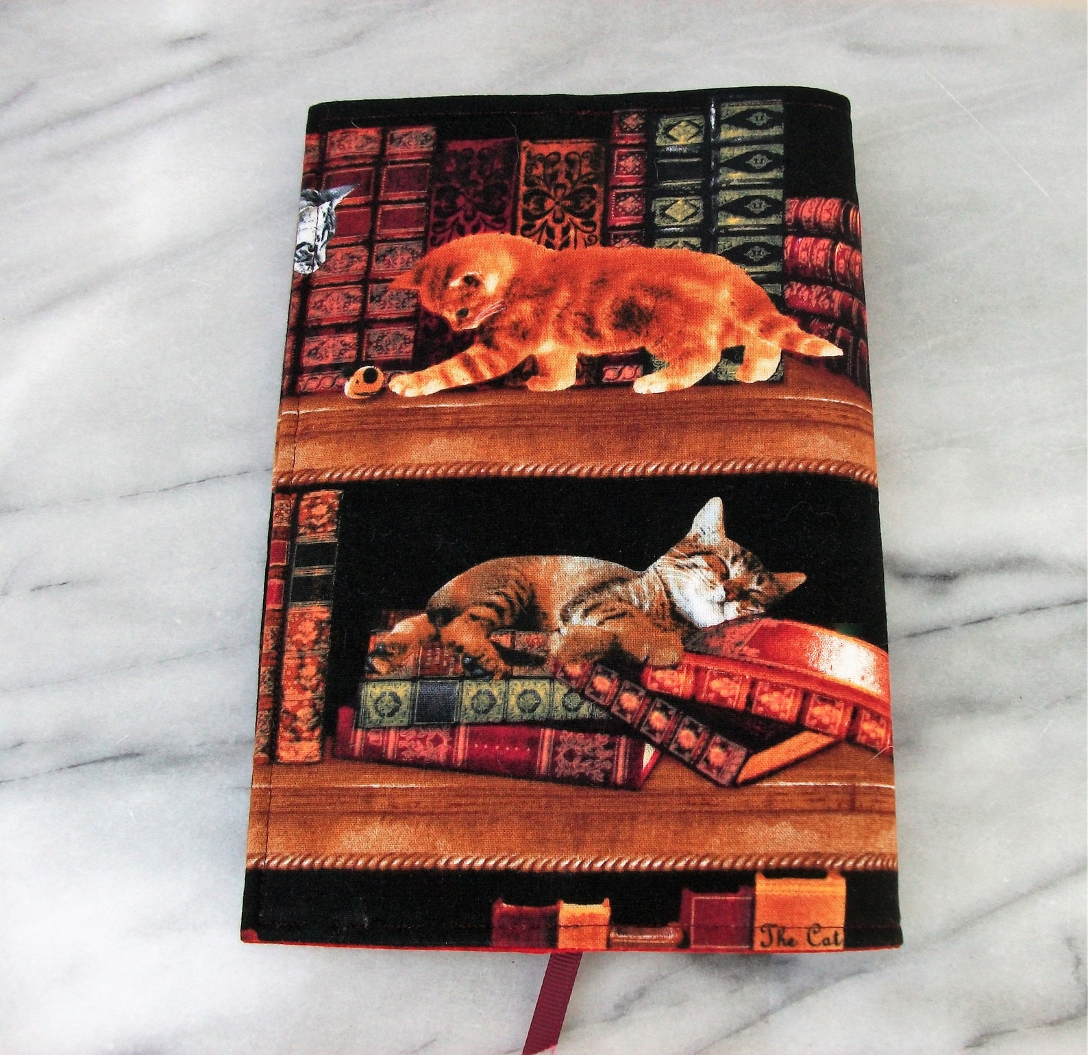 Cat Themed Book Sleeve Book Protector Fabric Book Cover - Etsy UK
