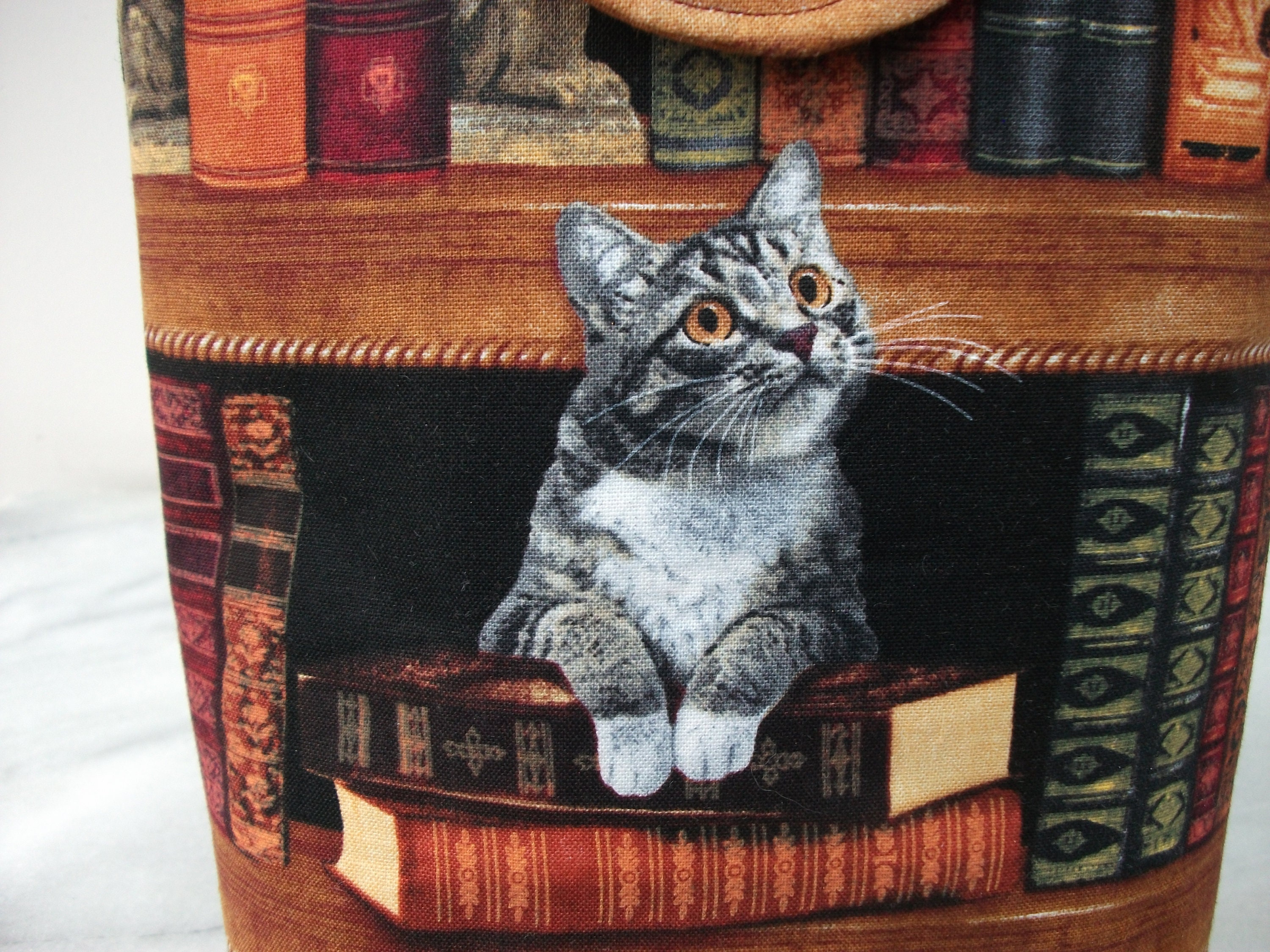 Book Pouch Cat Themed Gift Gift for Book Lover Book Cover | Etsy UK