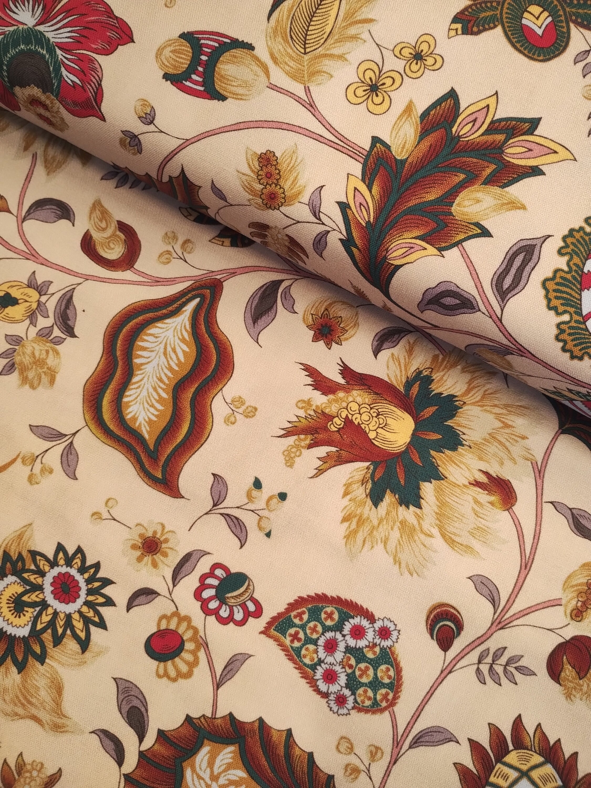 Dutch Heritage DHER 4026 MULTICOLOURED Cotton Fabric French Indiennes ...