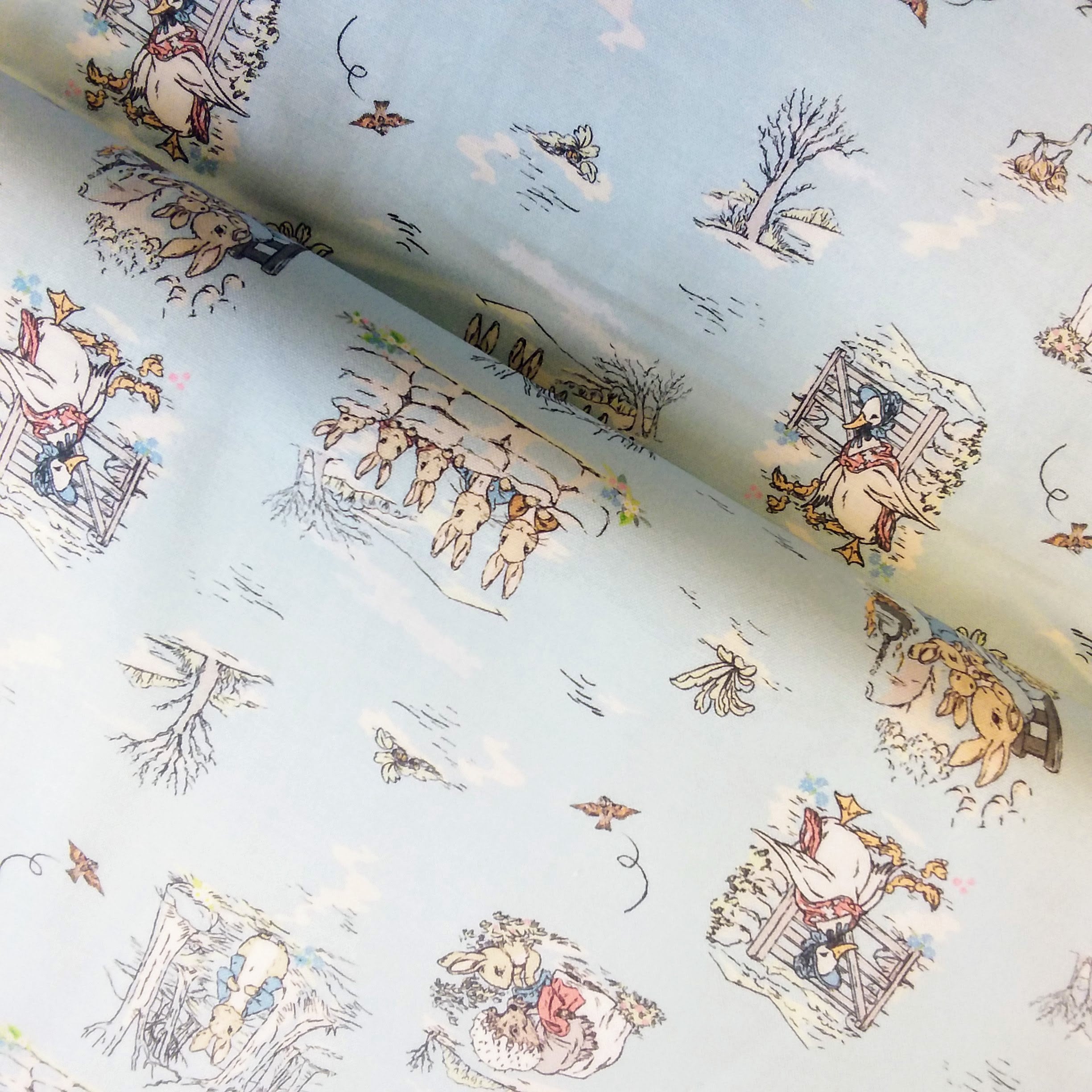 Peter Rabbit Cotton Fabric Garden Path Crafty Baba Fabrics
