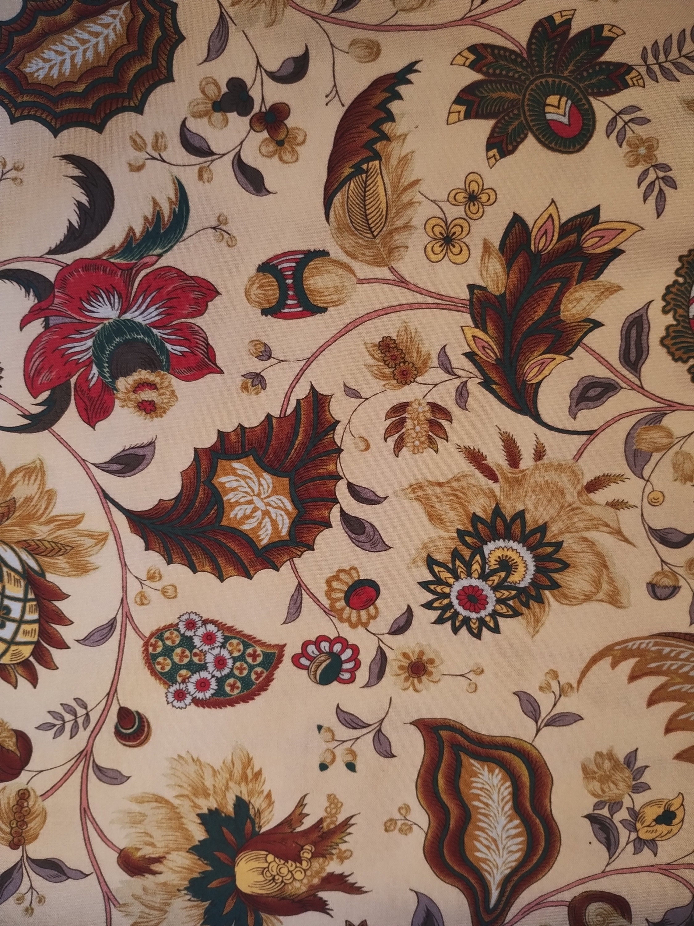 Dutch Heritage DHER 4026 MULTICOLOURED Cotton Fabric French Indiennes ...