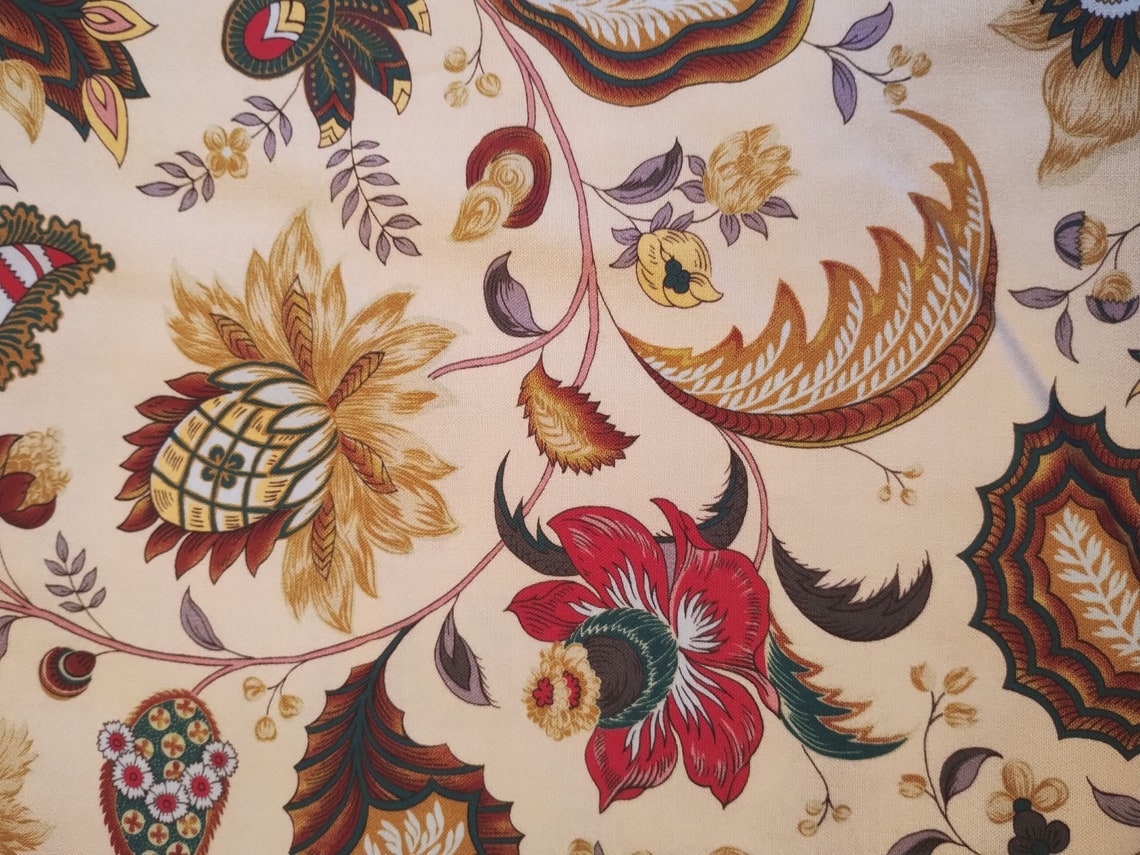 Dutch Heritage DHER 4026 MULTICOLOURED Cotton Fabric French Indiennes ...