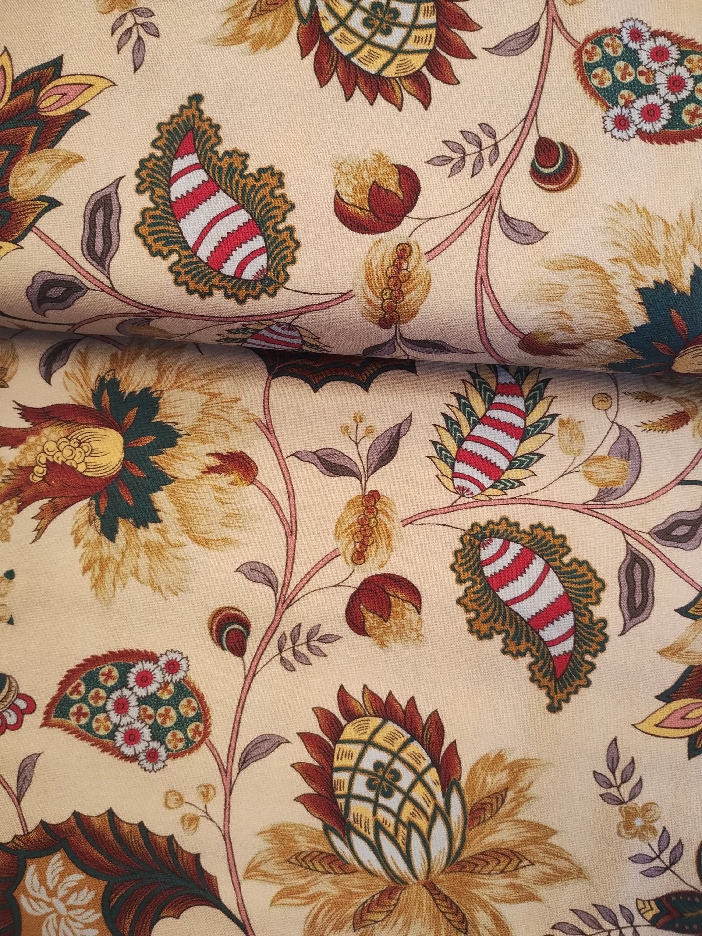 Dutch Heritage DHER 4026 MULTICOLOURED Cotton Fabric French Indiennes ...