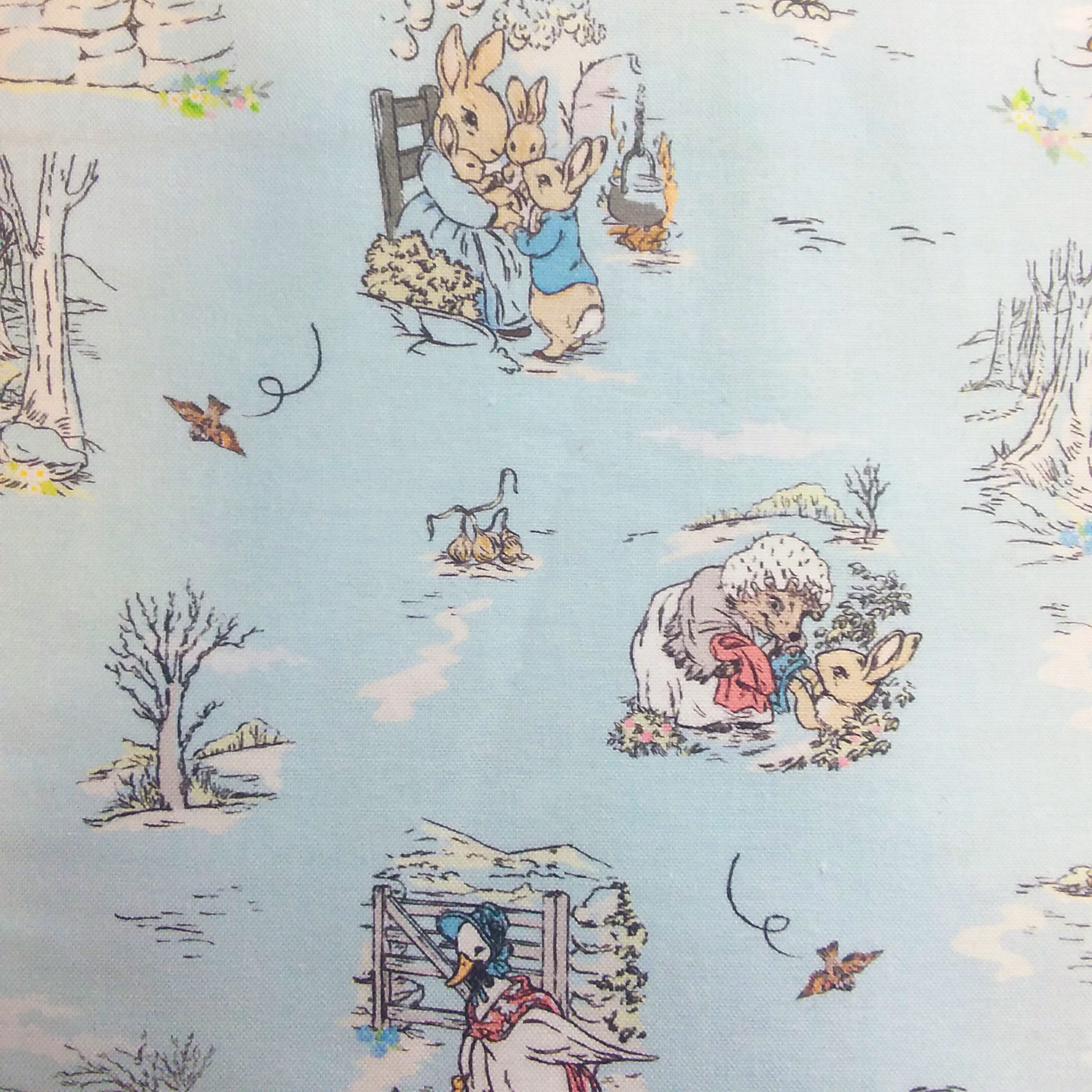 Peter Rabbit Cotton Fabric Garden Path Crafty Baba Fabrics