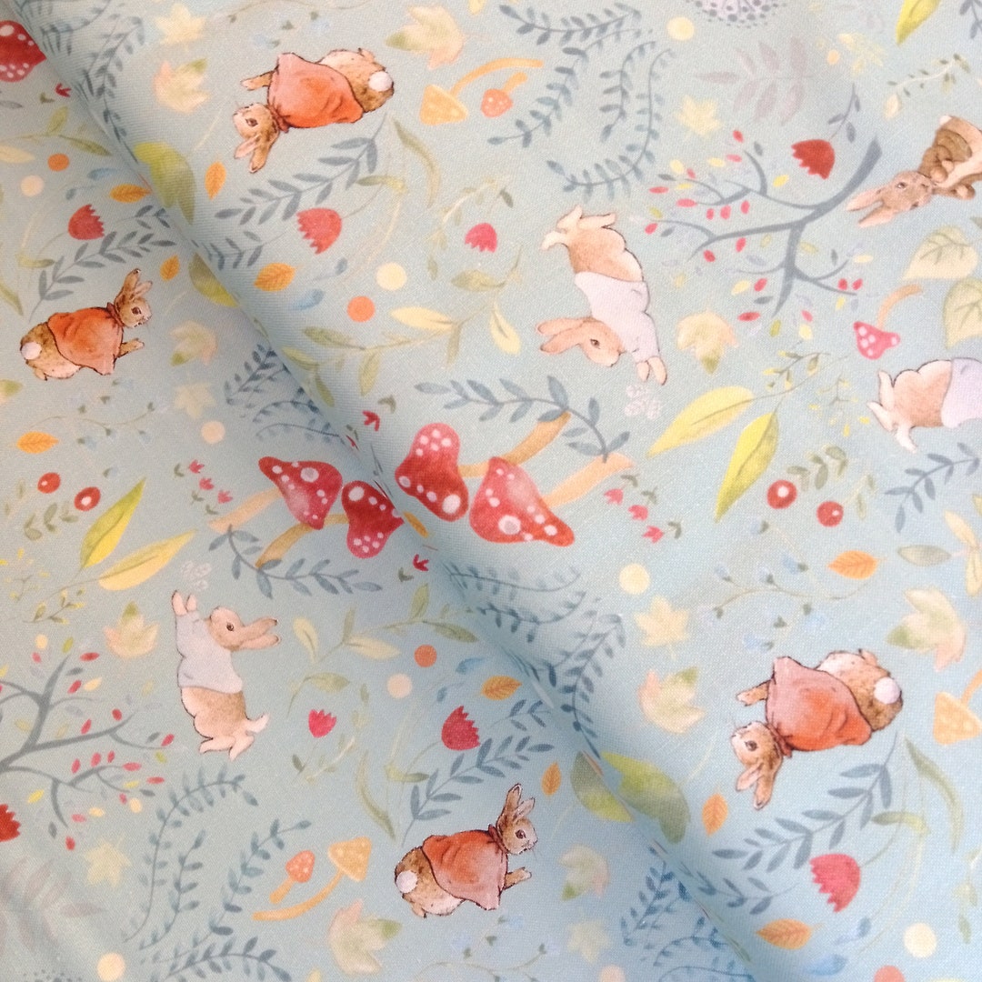 Beatrix Potter Cotton Quilting Dressmaking Fabric Pr22-peter Rabbit - Etsy