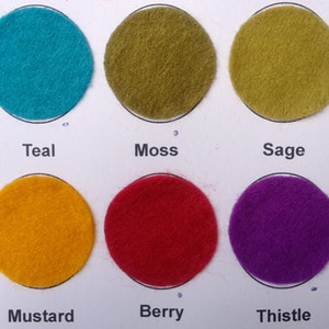 Wool Blend Felt Squares 22 X 22cm - High Quality - Crafting, Jewellery ...