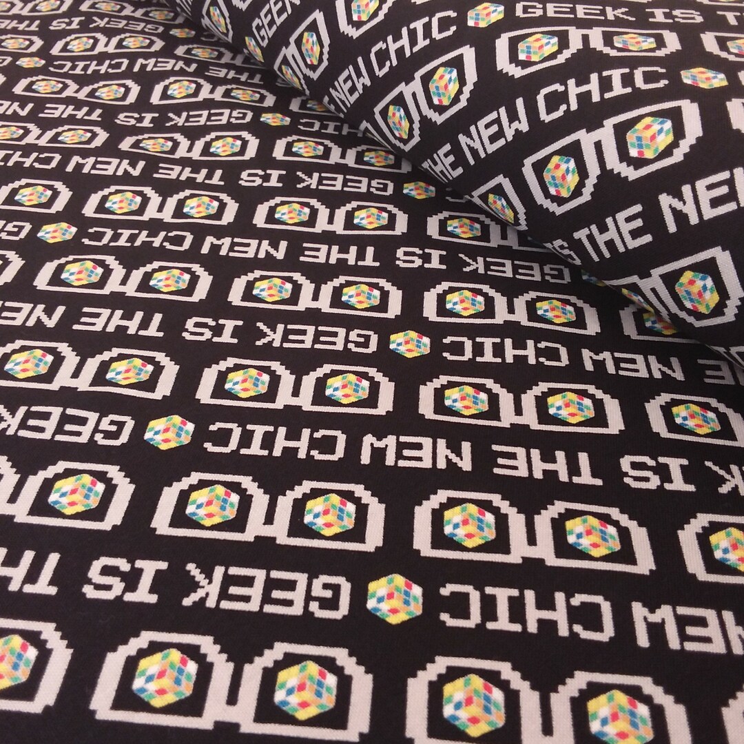 Rubik's Cube Black Cotton Fabric From Camelot per 50cm - Etsy