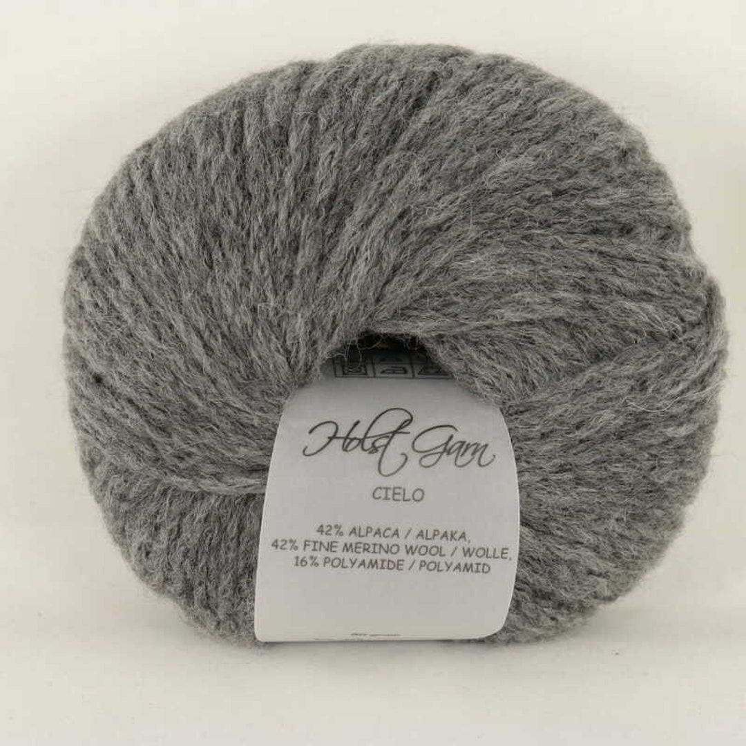 Holst Garn Cielo Aran Weight Yarn in Ash Grey 50g Skein From Denmark ...