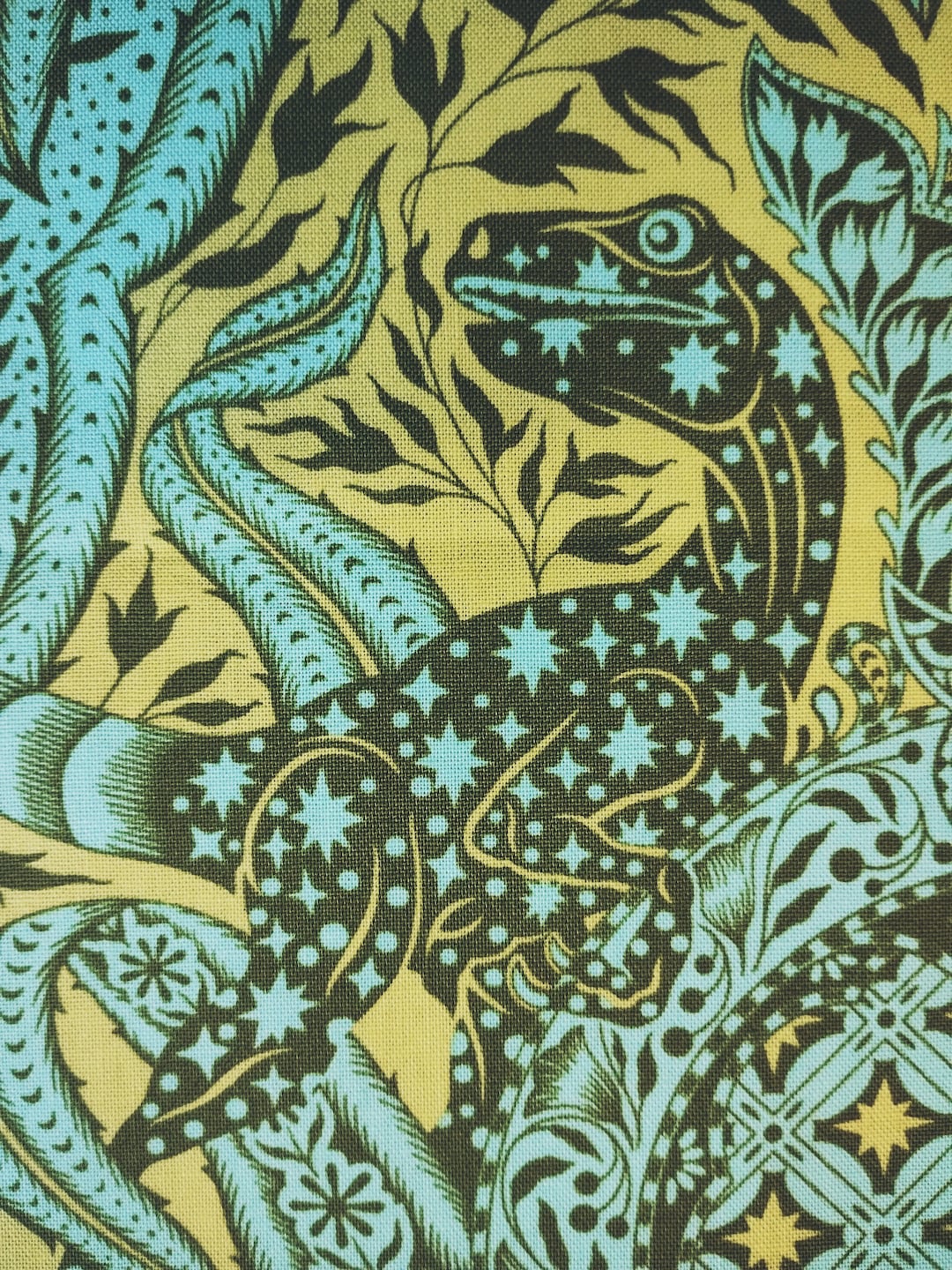 Tula Pink Roar Velociraptor Cotton Fabric, Green Dinosaur Print - Etsy
