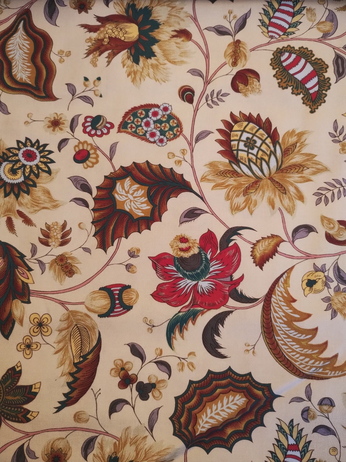 Dutch Heritage DHER 4026 MULTICOLOURED Cotton Fabric French Indiennes ...