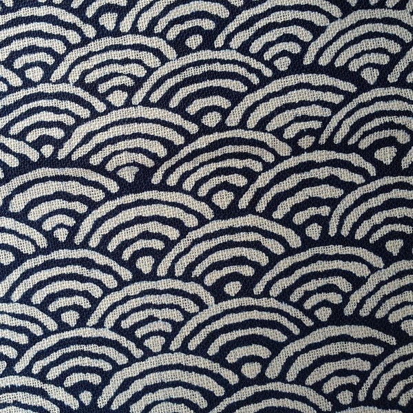 Japanese Wave Fabric - Etsy