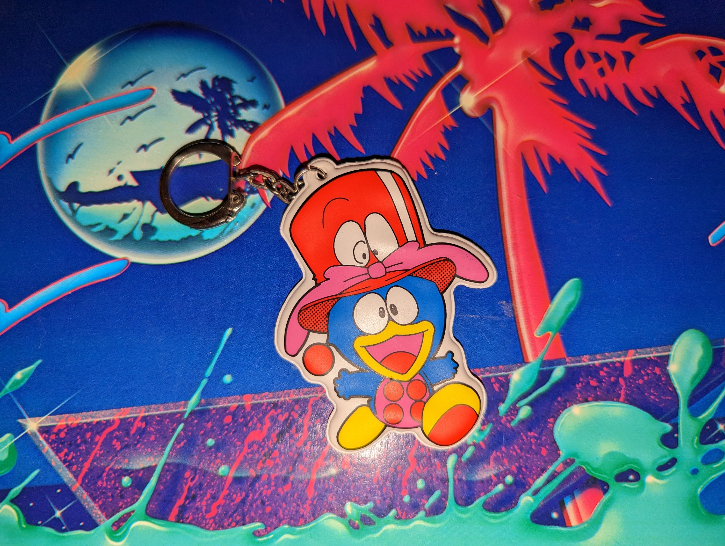 Vintage 1984 Chikkun Takkun Gakken Vinyl Keychain Deadstock - Etsy