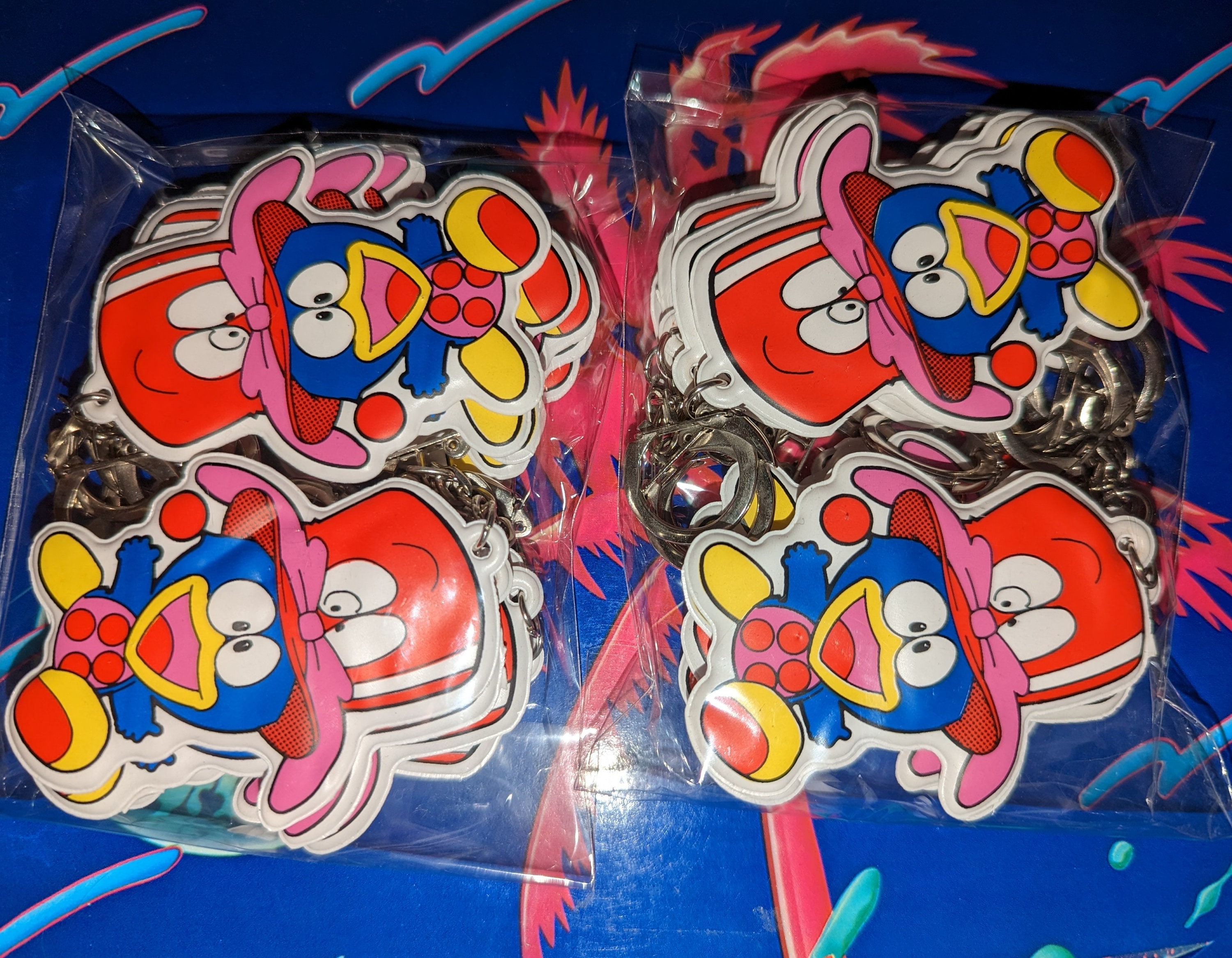 Vintage 1984 Chikkun Takkun Gakken Vinyl Keychain Deadstock - Etsy