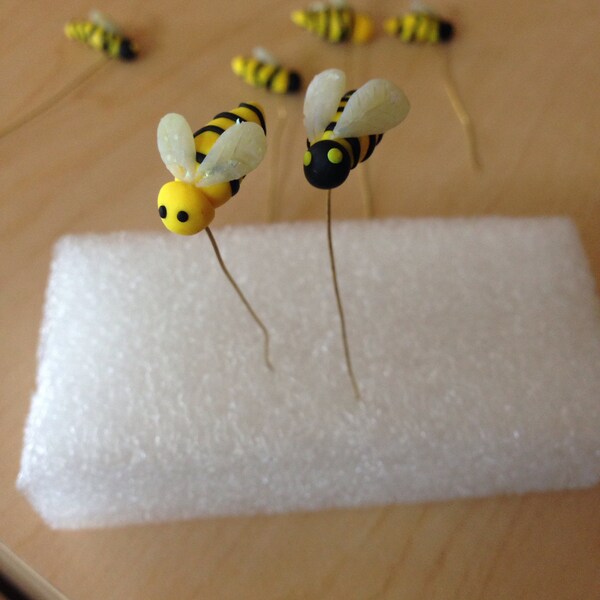 Polymer Clay Bee - Etsy