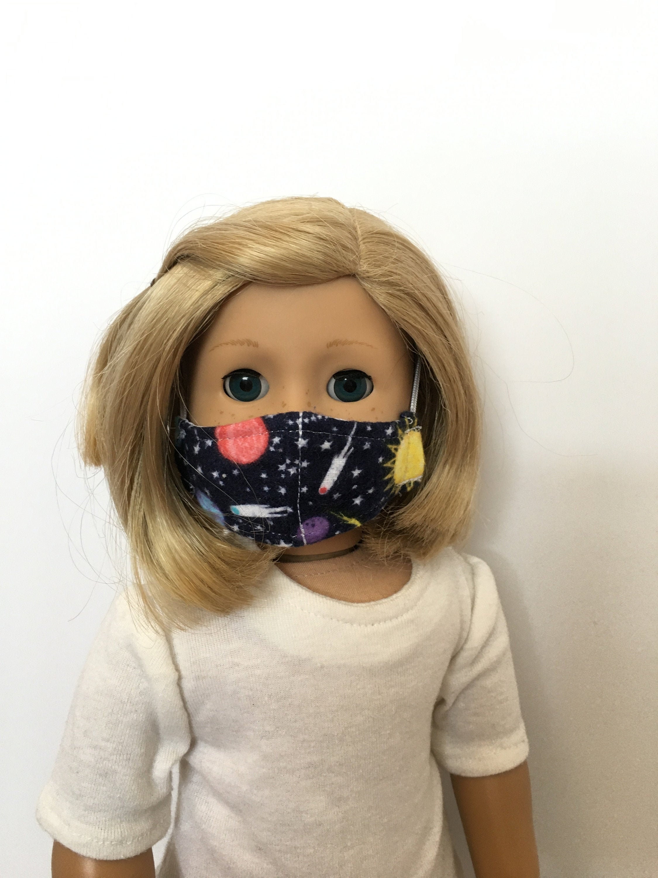 Fits American Girl Doll face masks. Space Mask. 100% Cotton | Etsy