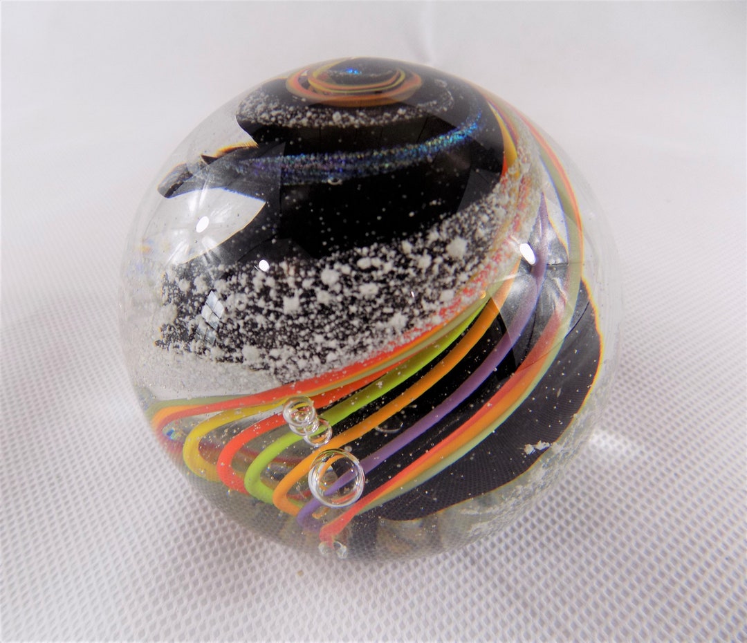Glass Memorial Paperweight Made With Cane - Etsy
