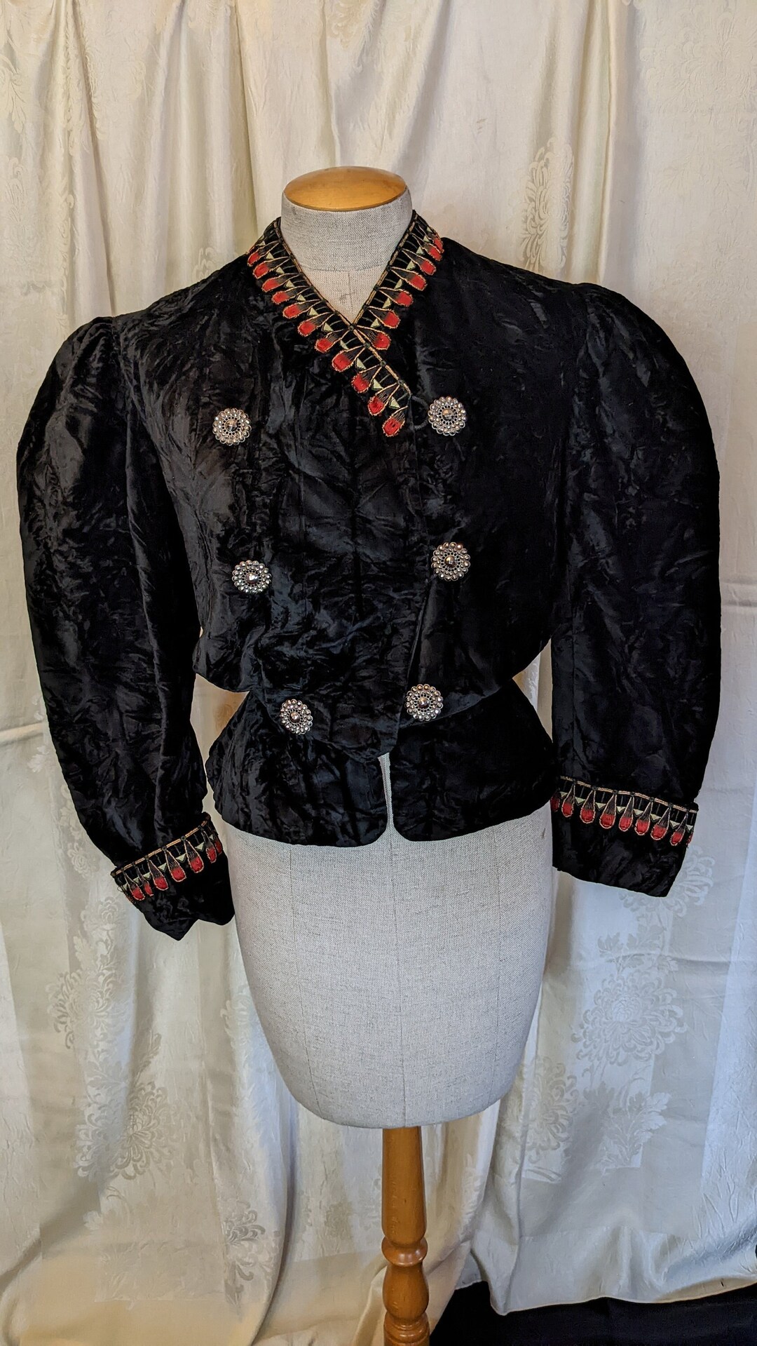 Edwardian Velvet Jacket Victorian - Etsy