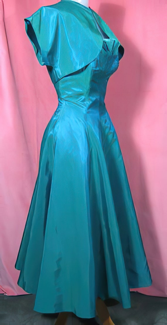 50s Taffeta Bombshell Prom Dress VLV - Gem