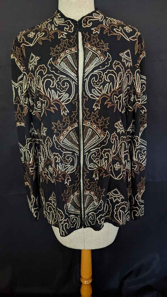 80s Avani Evening Jacket Embroidered Beaded - Gem
