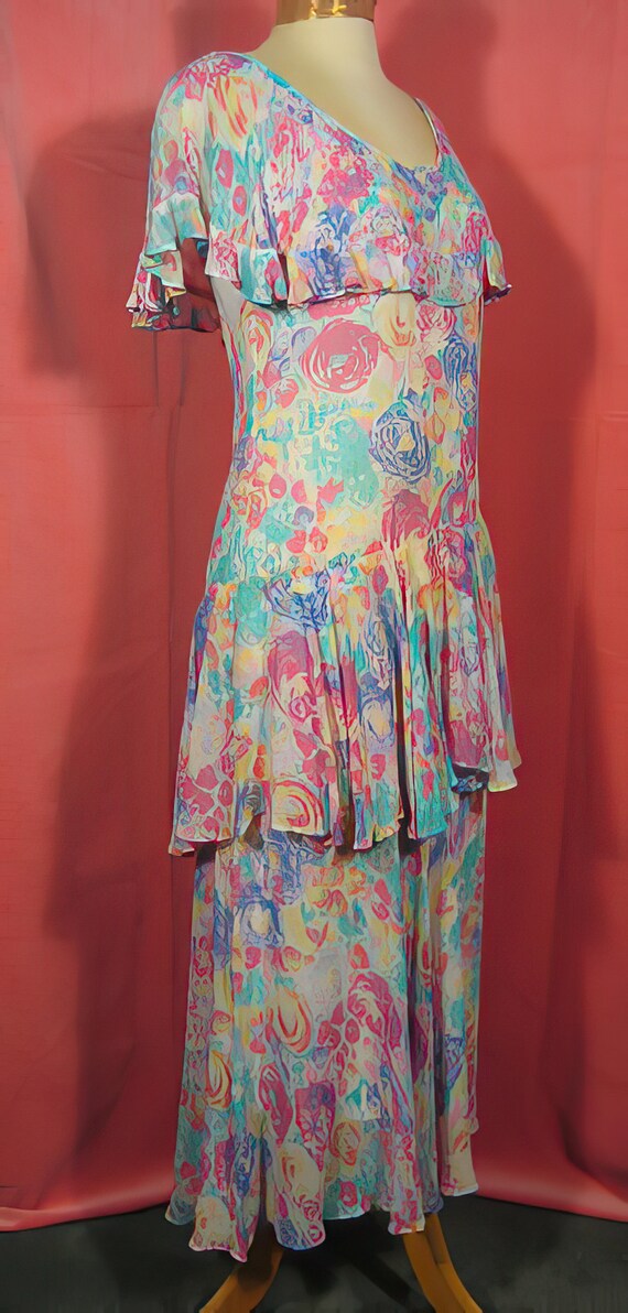 1970s Jane Singer Dress 1920s Style - Gem