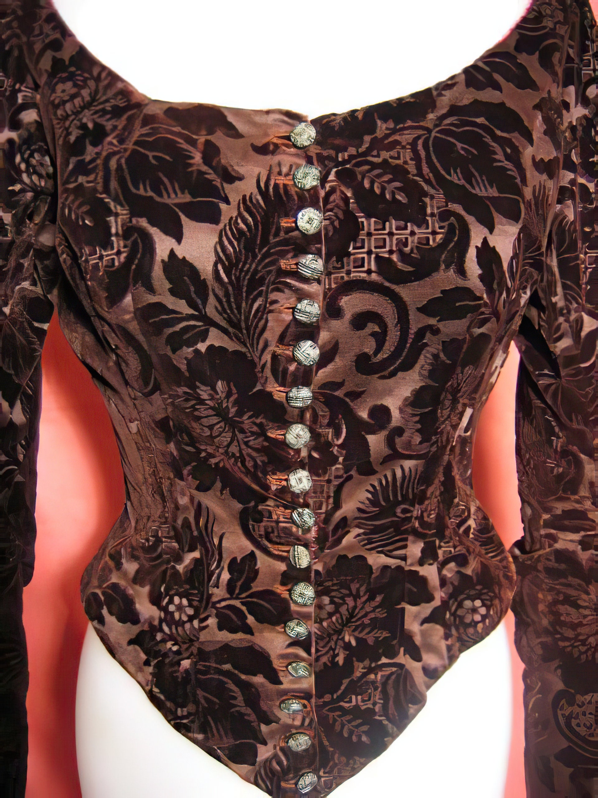 Victorian Cut Velvet Jacket Steampunk - Etsy