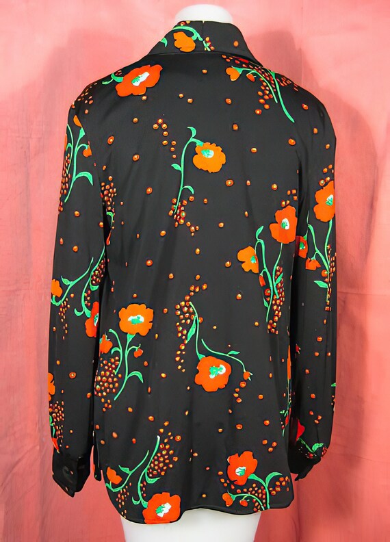 1960s Poppy Print Top and Jacket by Leslie J - Gem