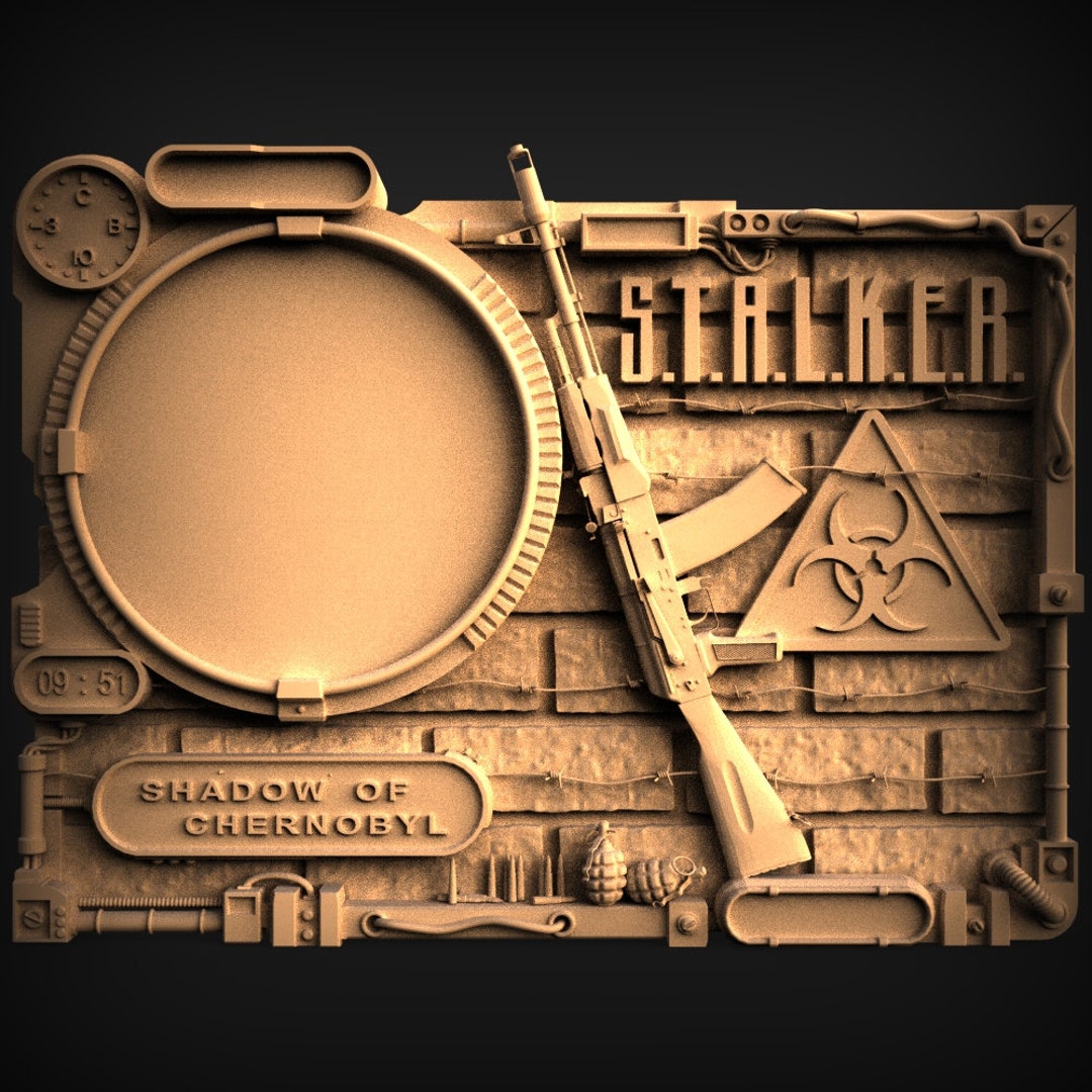 Chernobyl 3D STL Model CNC Router Engraver Artcam Aspire Easel Carveco ...