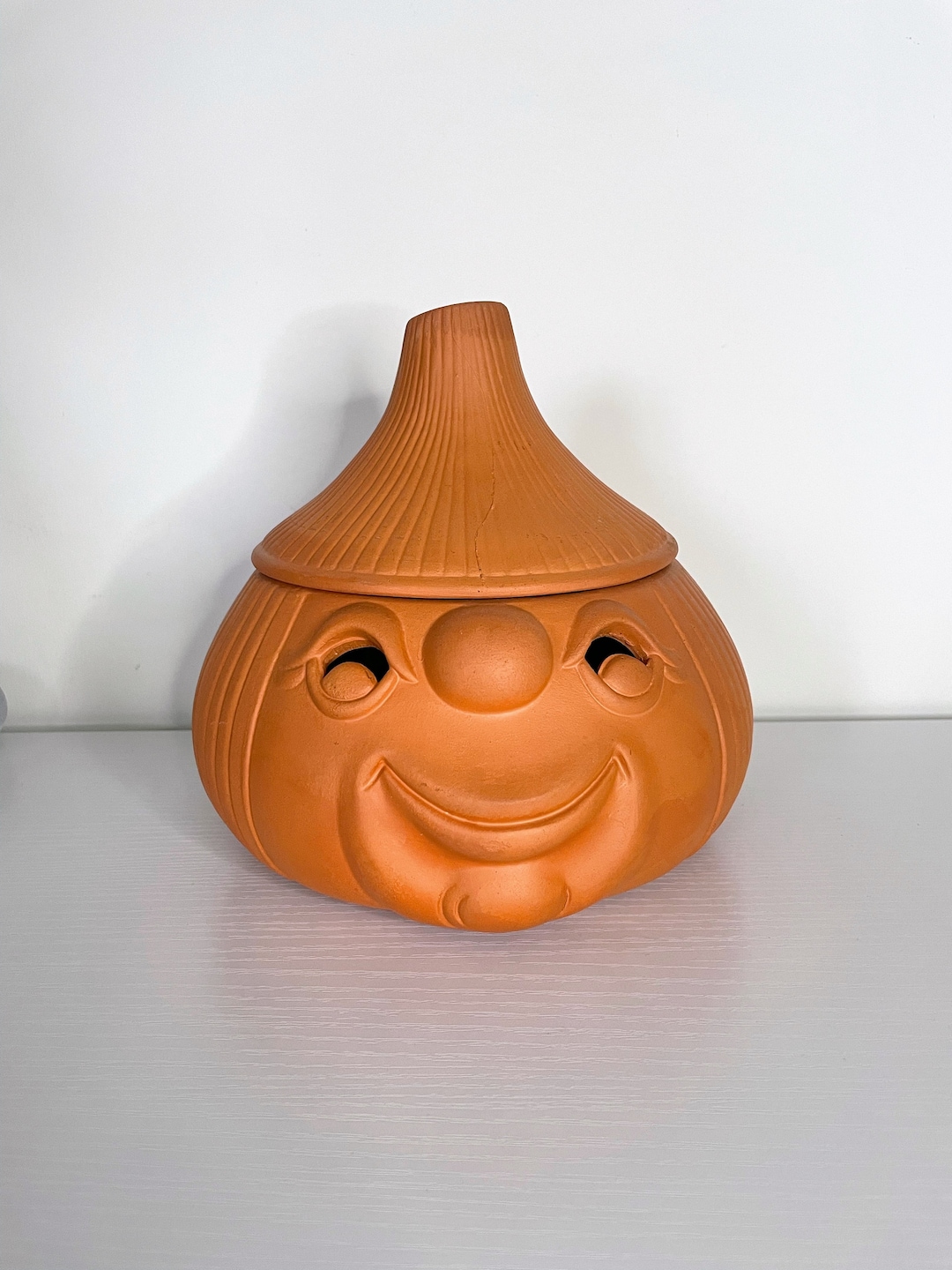 Vintage Terracotta Garlic Onion Keeper Terra Cotta Clay Pottery Storage ...