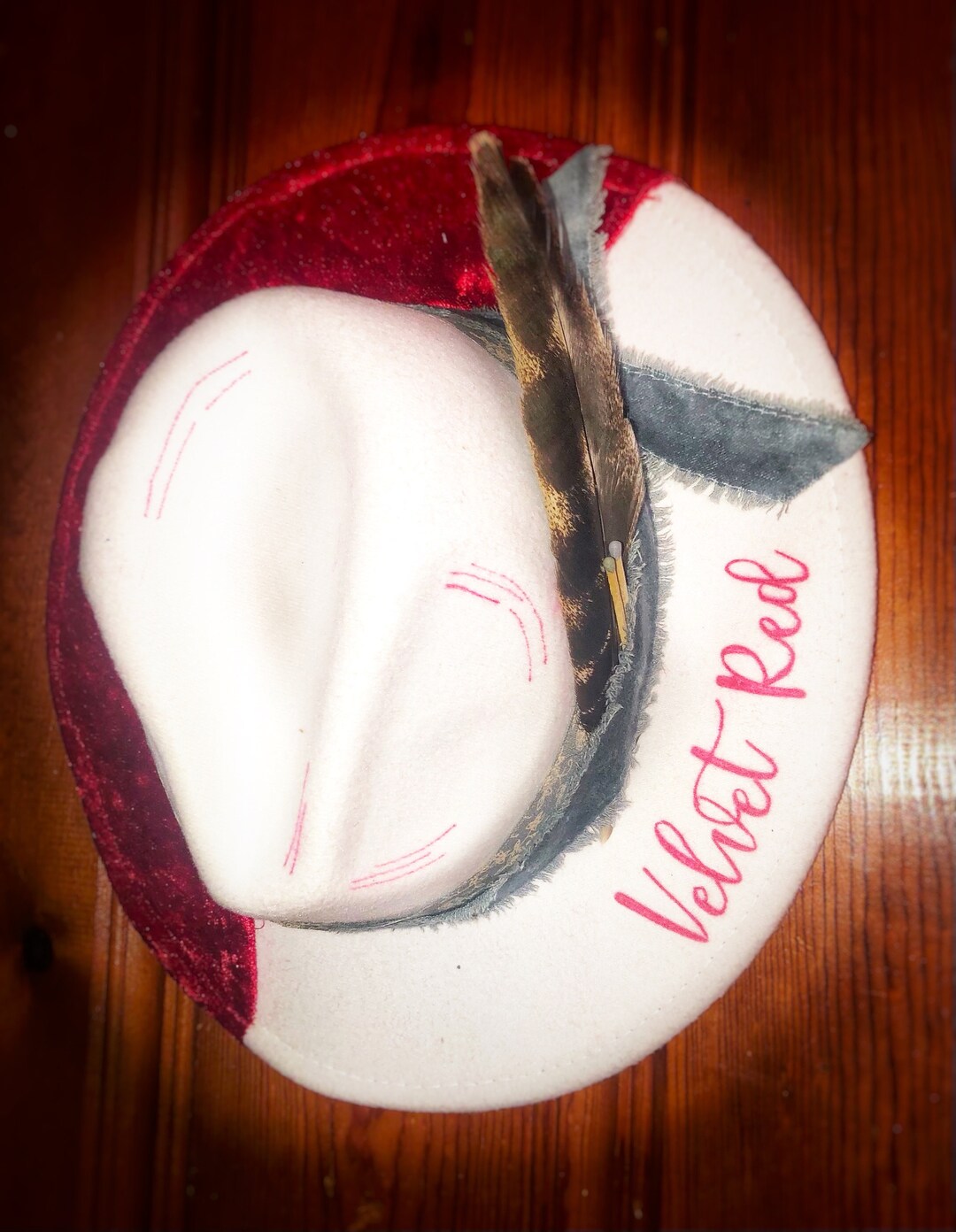 Velvet Red Custom Cowgirl Hat - Etsy