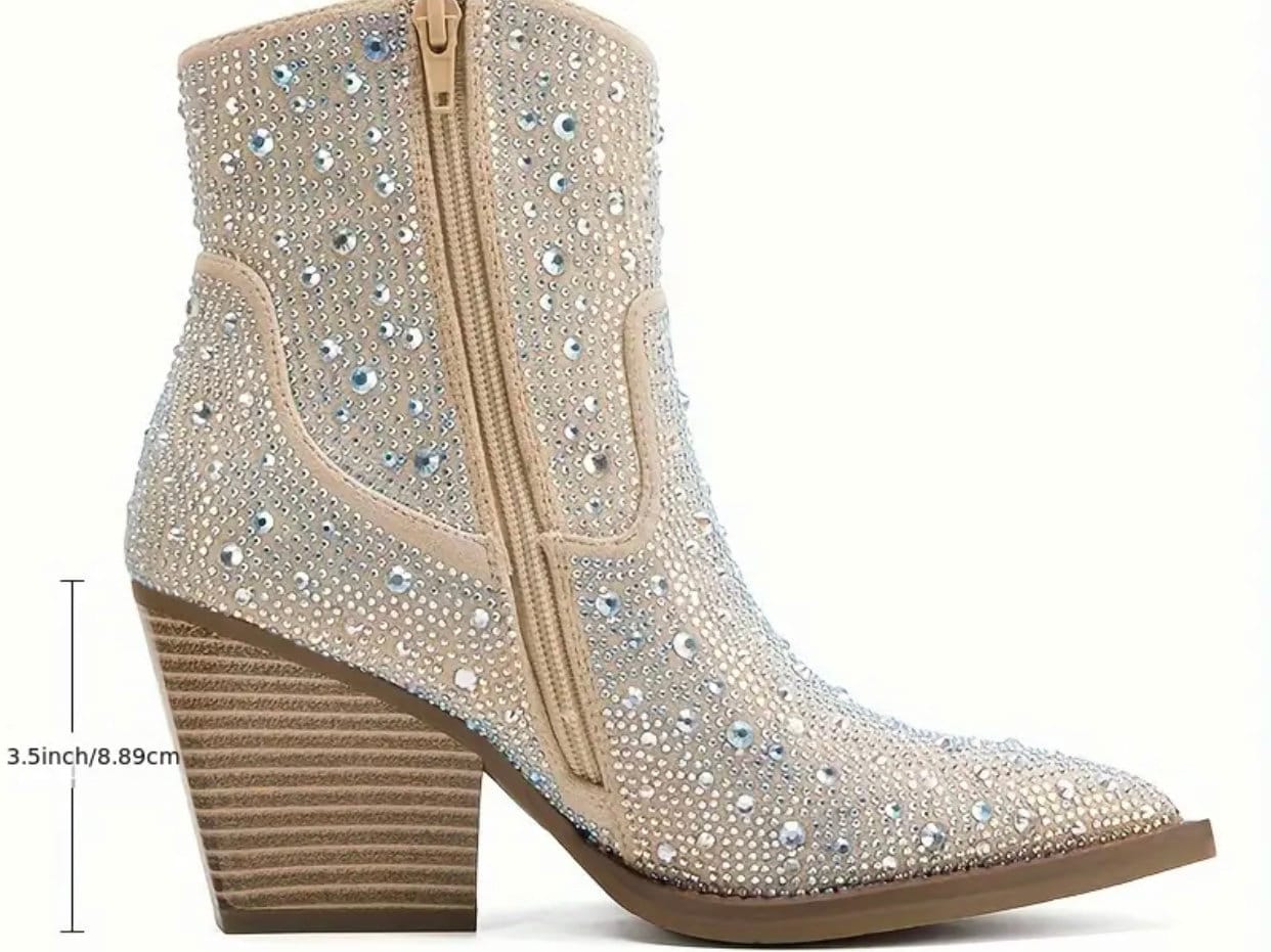 Cowgirl Rhinestone Booties - Etsy