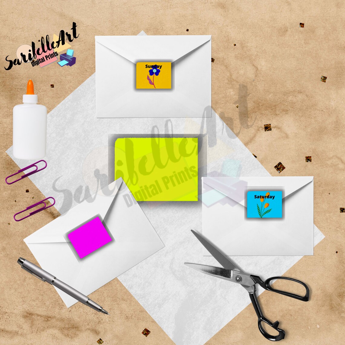 Day of the Week, Printable Stickers, Daily Journal Stickers - Etsy