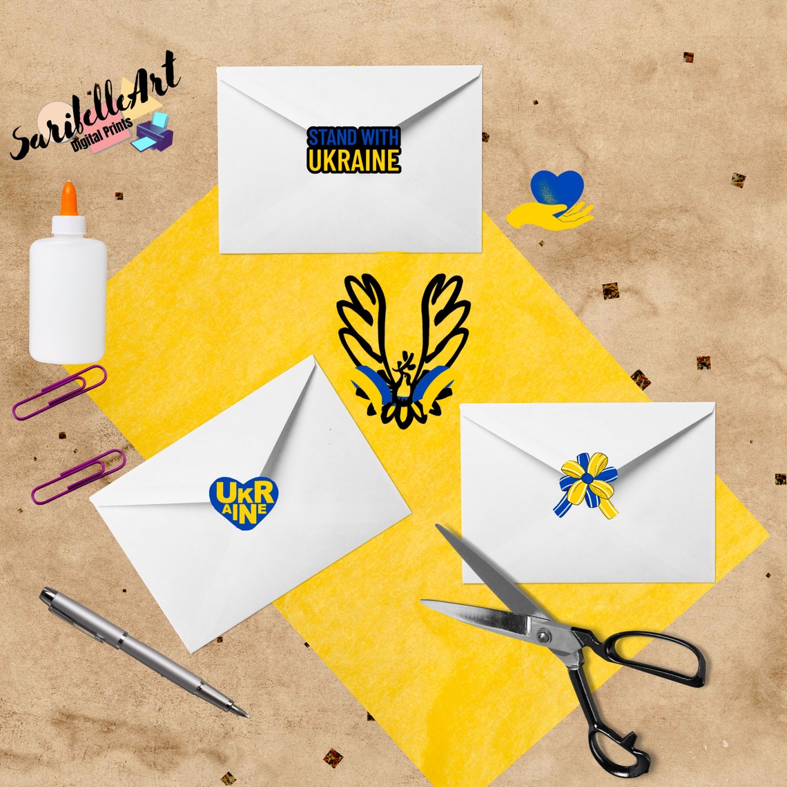Stand With Ukraine, Ukraine Printable Stickers, Daily Journal Stickers ...