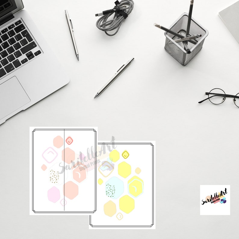 Colorful Mini Writing Paper Printable Stickers, Printable Planner ...