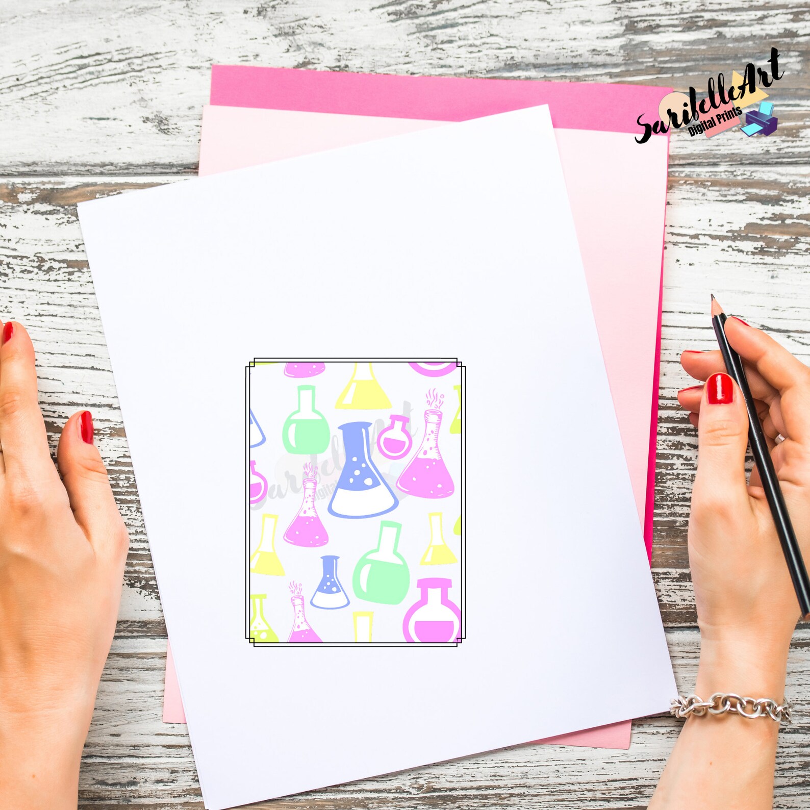 Chemistry Mini Writing Paper Printable Stickers, Printable Planner ...