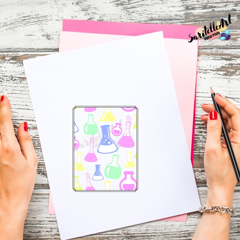 Chemistry Mini Writing Paper Printable Stickers, Printable Planner ...