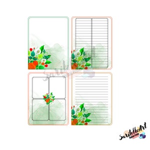 Floral Mini Writing Paper Printable Stickers Printable - Etsy