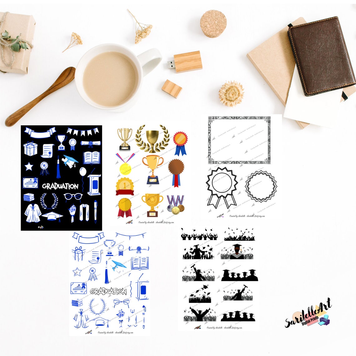 School Graduation Printable Stickers Printable Sticker Sheet - Etsy