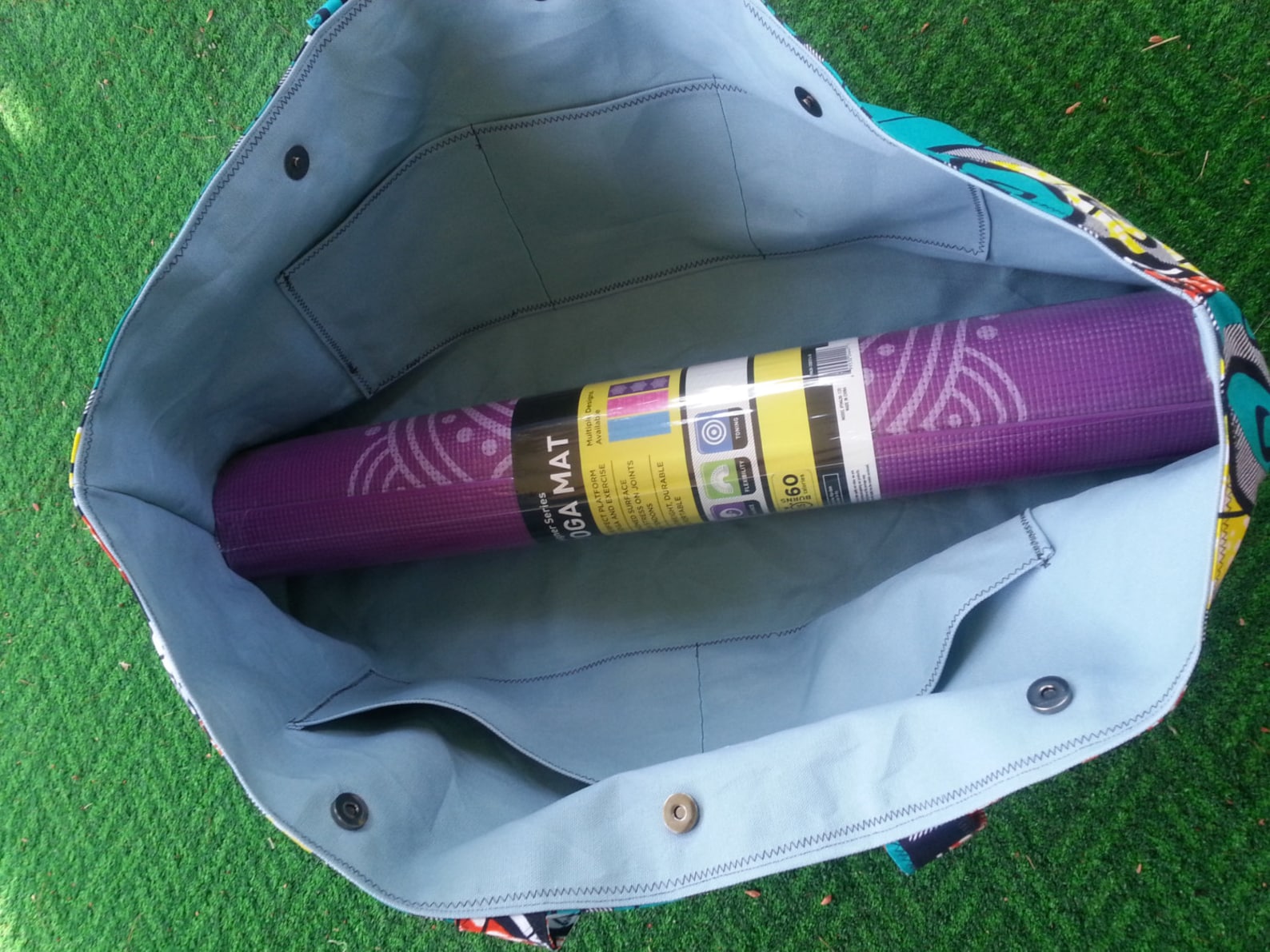 Large Yoga Mat Bag/pilates Bag/tribal Yoga Tote Bag/women Yoga Bag/duck ...