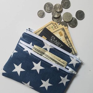 Double Zipper Coin Bag/double Zip Coin Pouch/double Zip Coin Purse ...