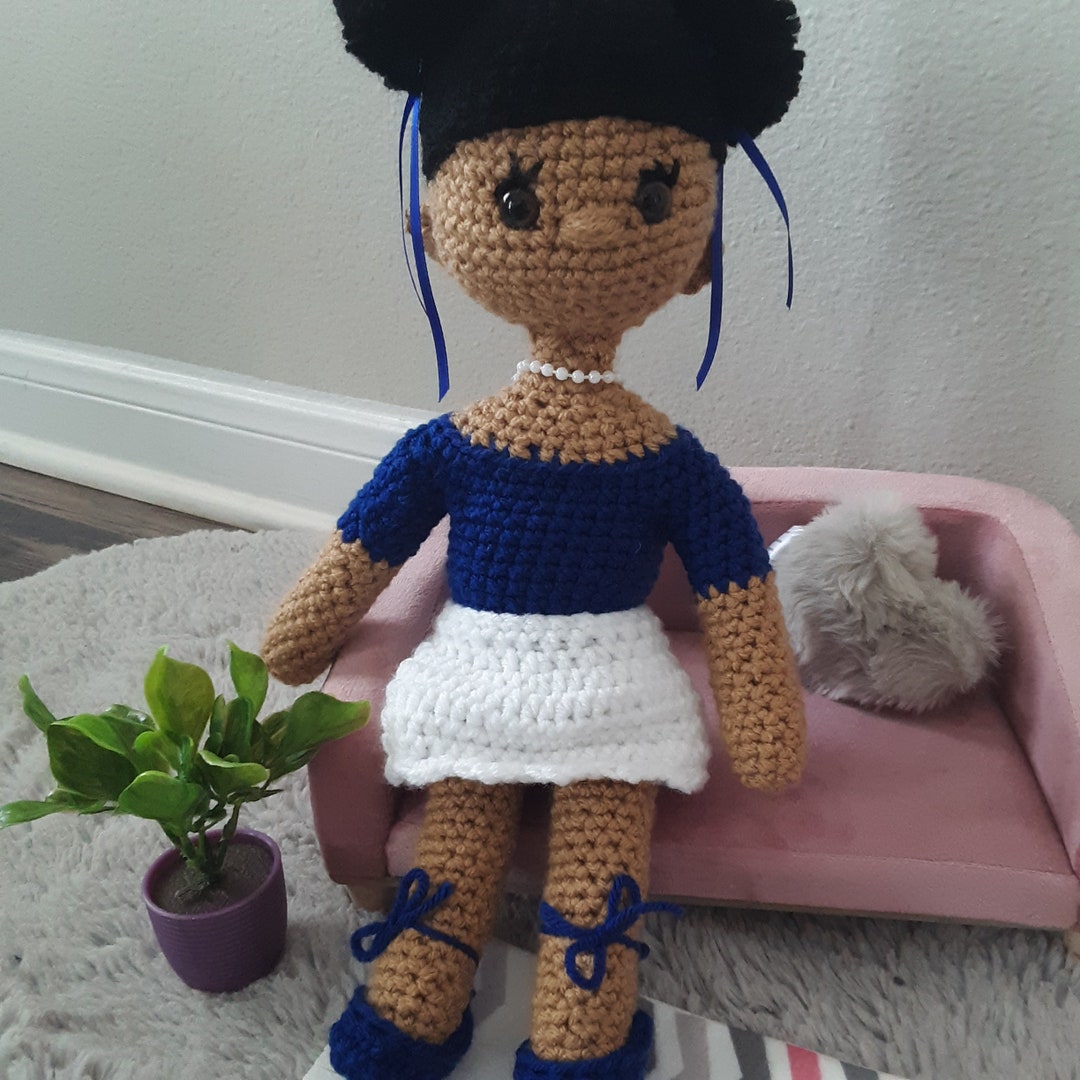 HBCU Doll African American Sorority Doll Hampton Blue and - Etsy