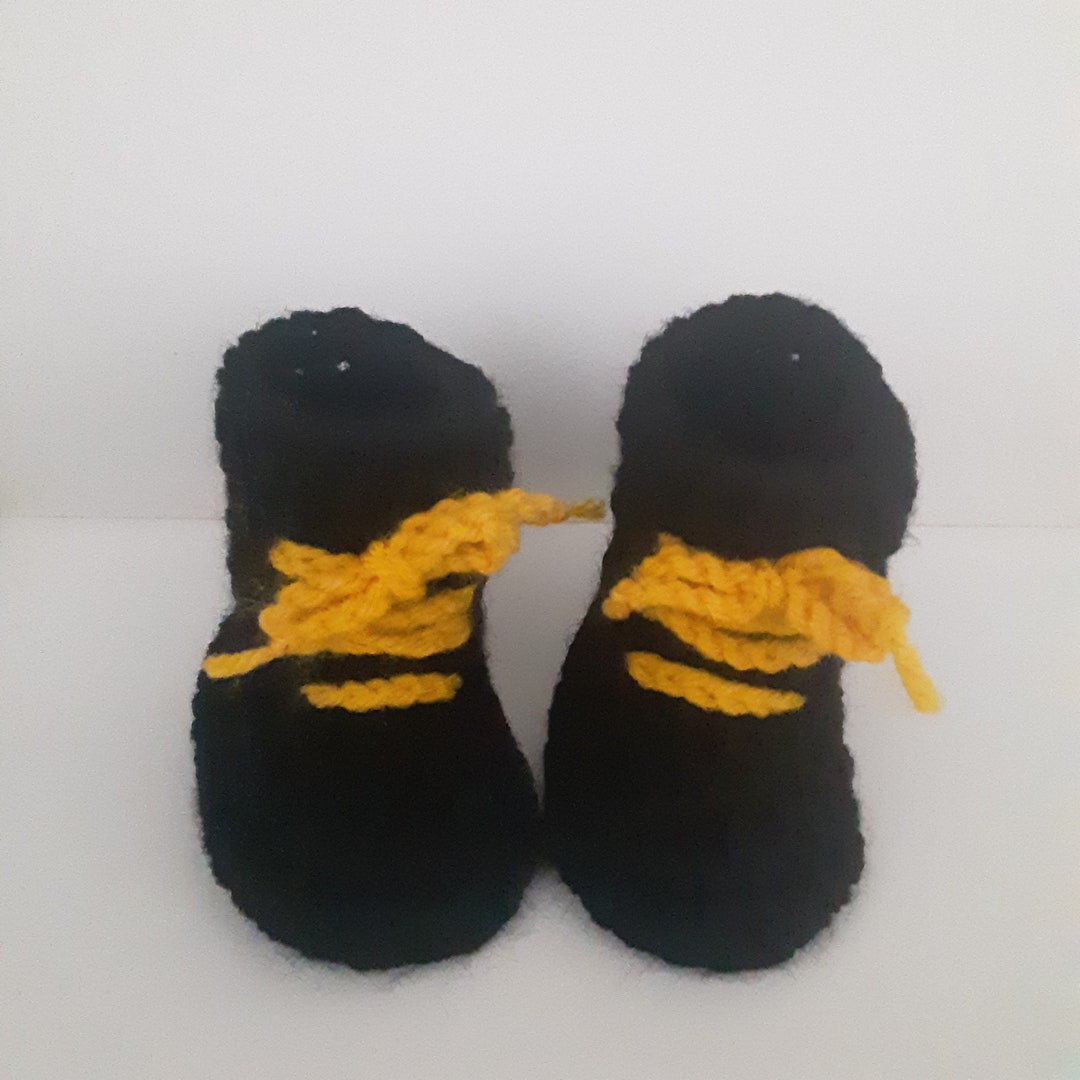 Black and Gold, HBCU Legacy Booties, Baby Shower Gift, First Photos - Etsy