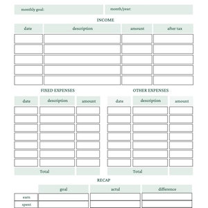 2024 Financial Planner - Etsy