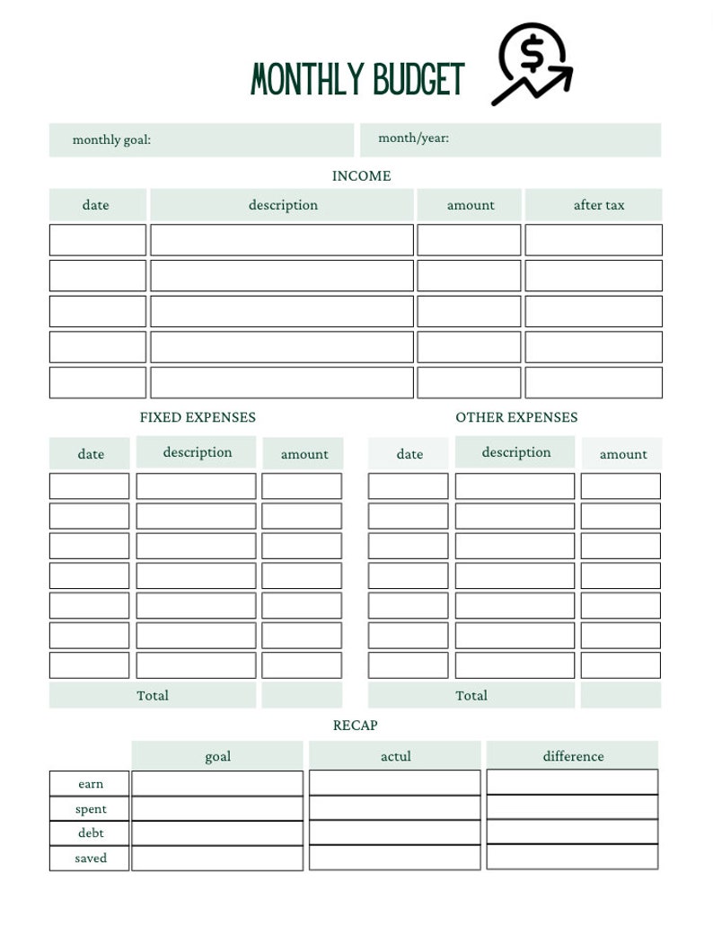 2024 Financial Planner - Etsy