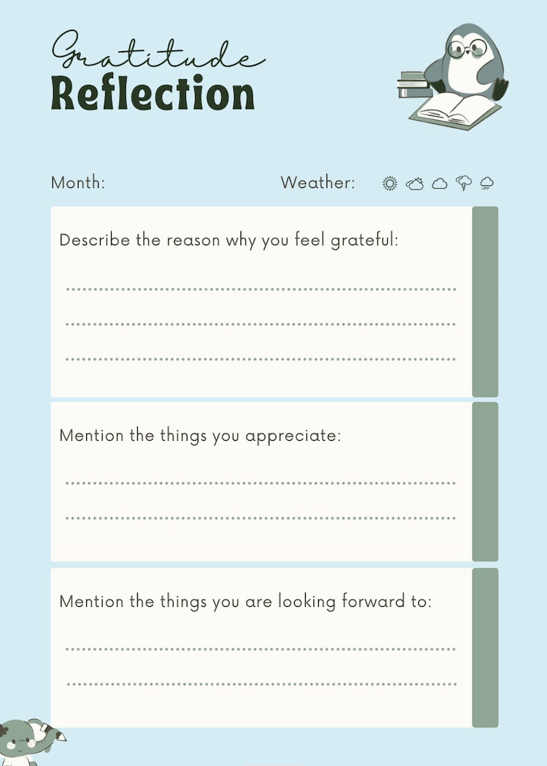 Gratitude Journal for Teens - Etsy