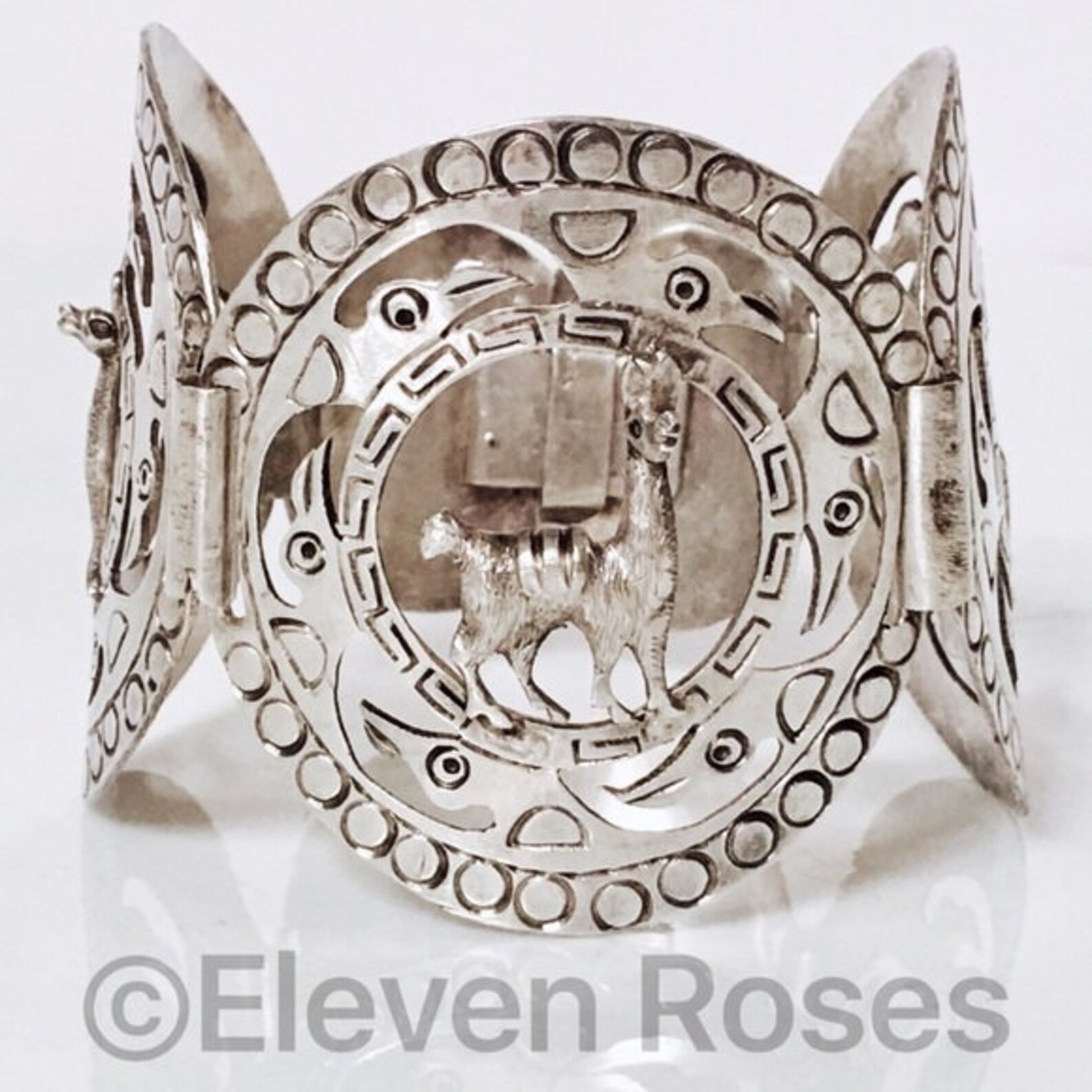 Extra Large Peruvian 925 Sterling Silver Llama Animal Panel | Etsy